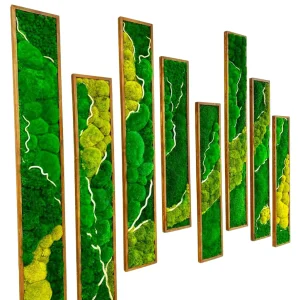 Moosbilder mit Holz - Moosbild von Ekomoss